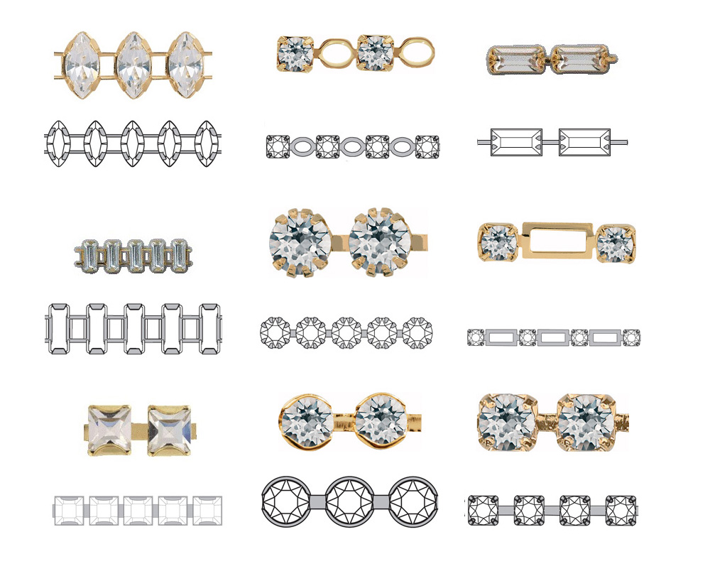 גלריית Cupchains & Findings | Yalon Swarovski | ילון סברובסקי